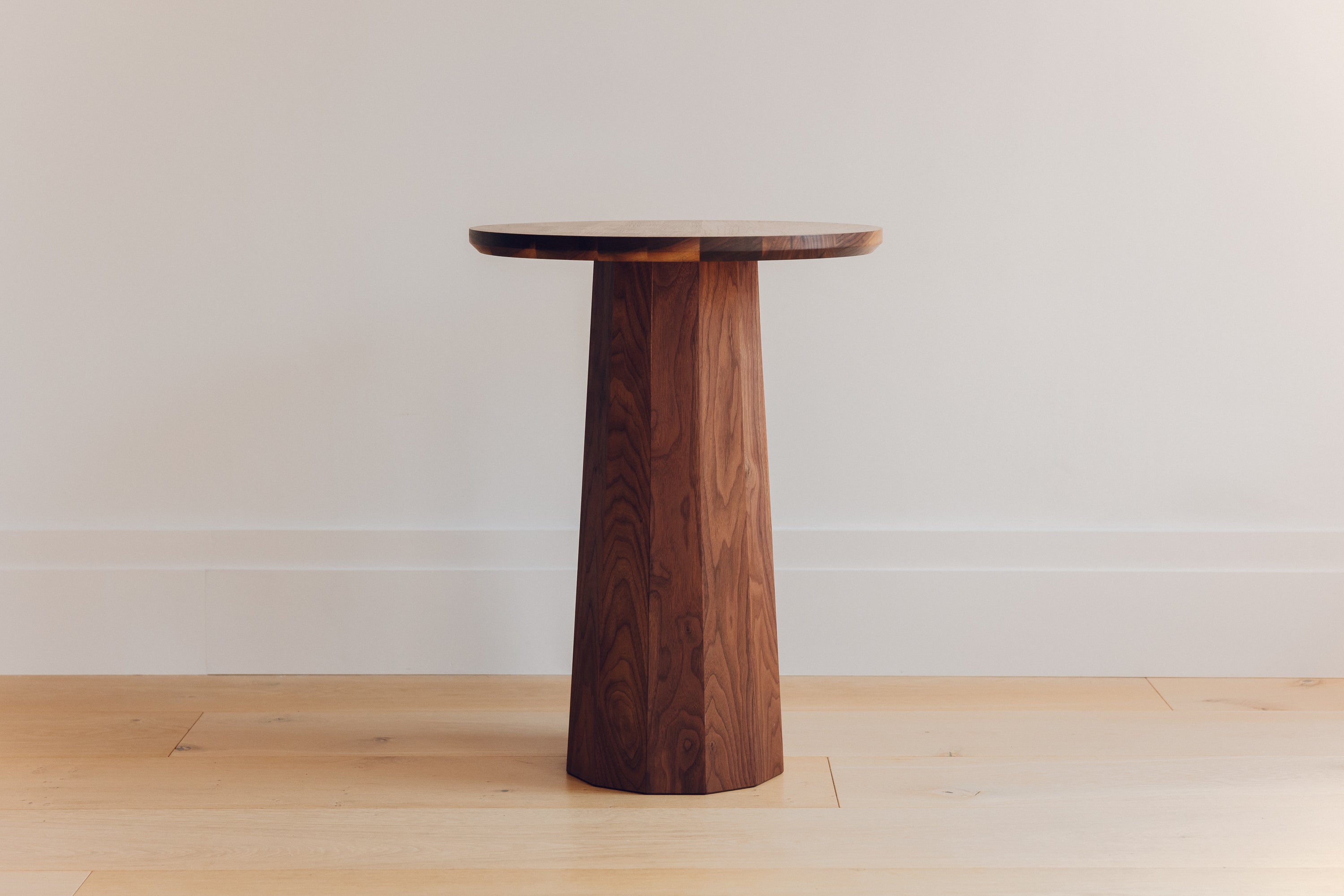 Polygon Pedestal Lamp Table — Galvin Brothers